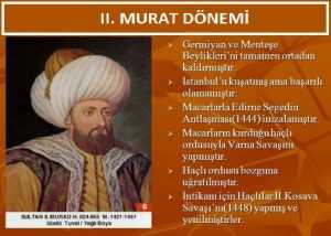 2. Murat Dönemi İsyanlar ve Savaşlar Maddeler Halinde – Tarih Portalı